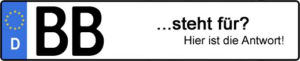 Wofür steht das Kfz-Kennzeichen BB? - Kfz-Kennzeichen - AUTOPURISTEN.net