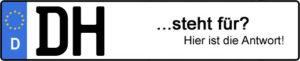 Wofür steht das Kfz-Kennzeichen DH? - Kfz-Kennzeichen - AUTOPURISTEN.net